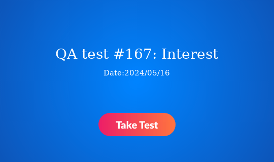 QA test #167: Interest
