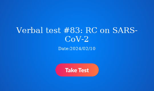 Verbal test #83: RC on SARS-CoV-2